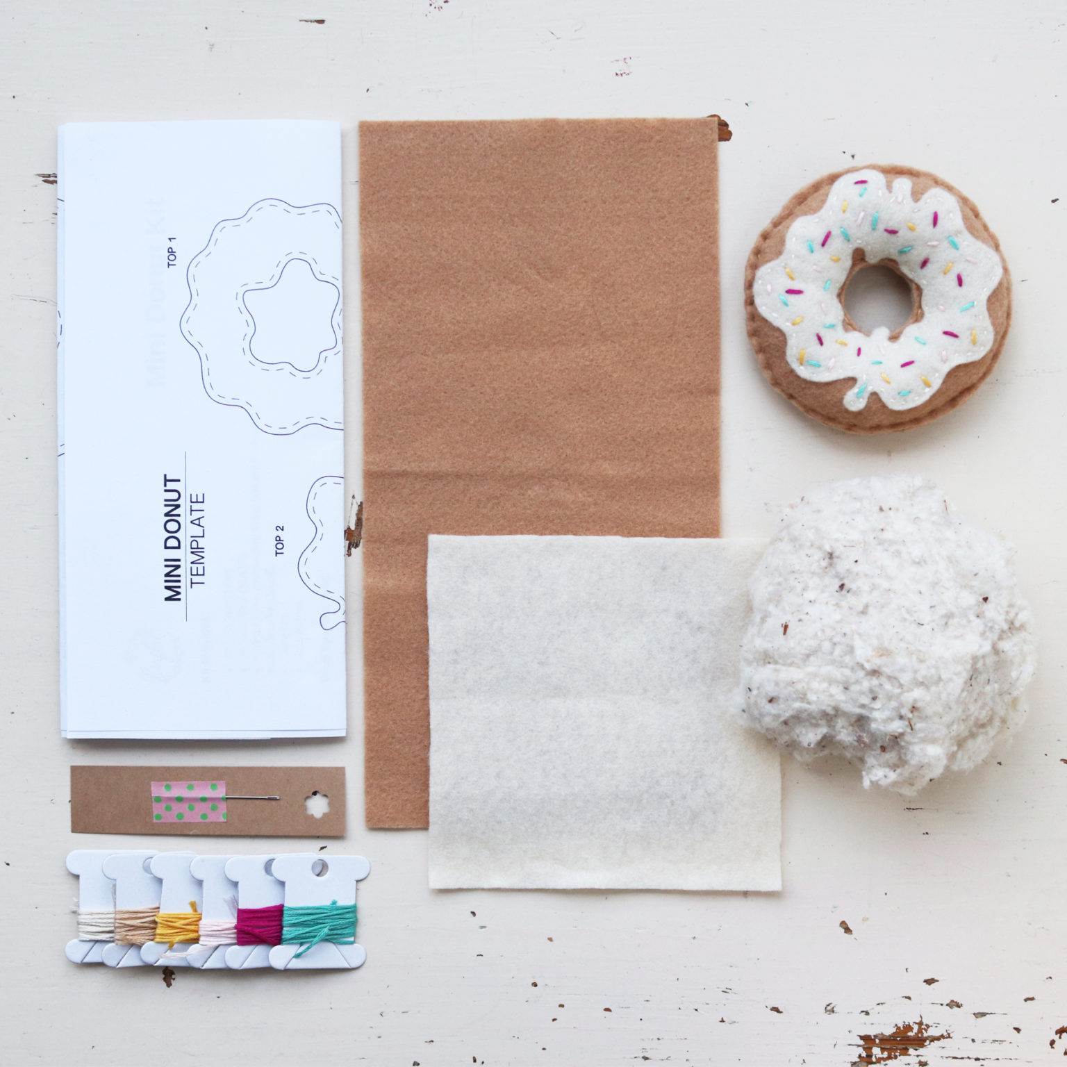 Felt Mini Donut Kit - Great Hand Sewn Craft Project
