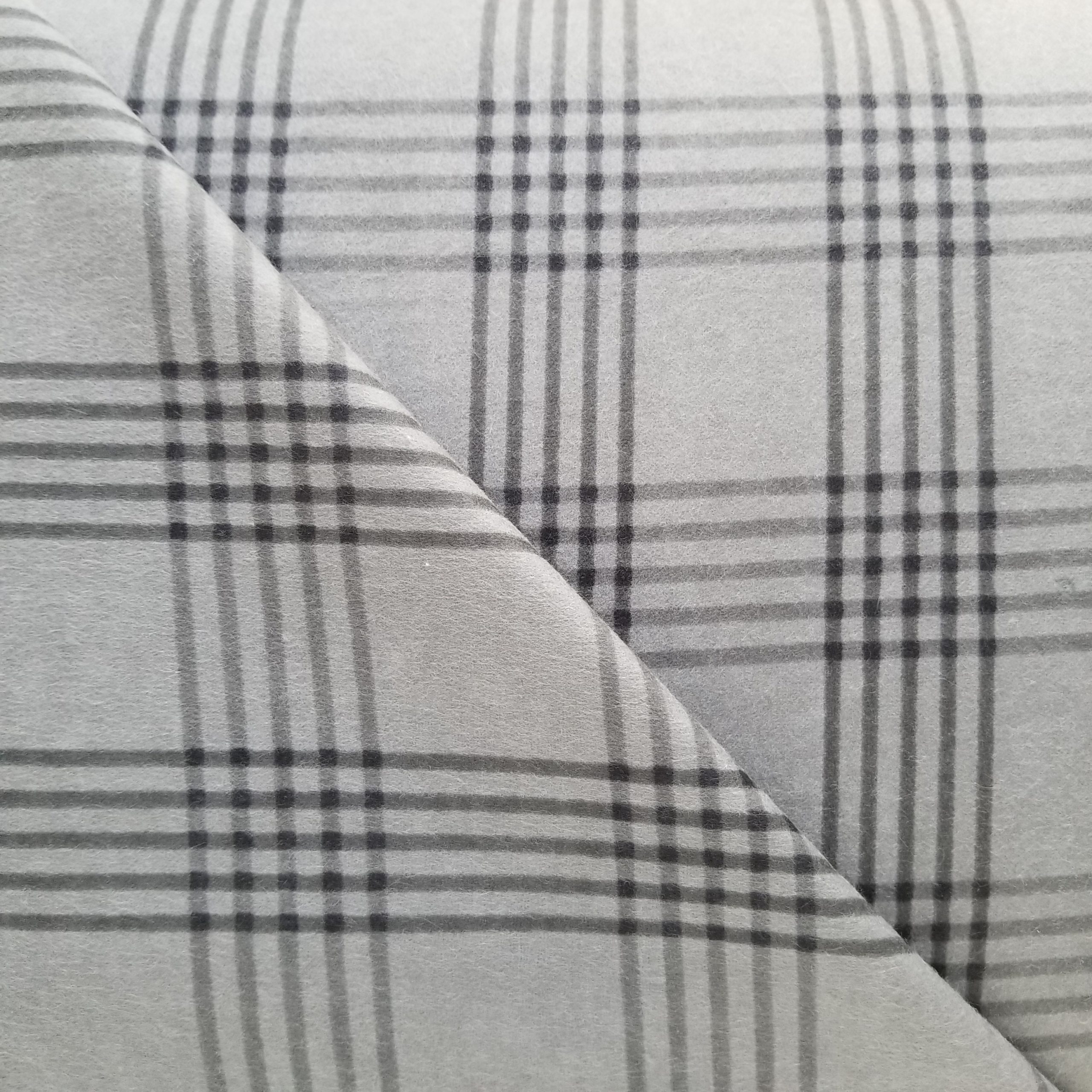 Cotton Flannel Grey Plaid - Crafted Spaces Flannel Cotton