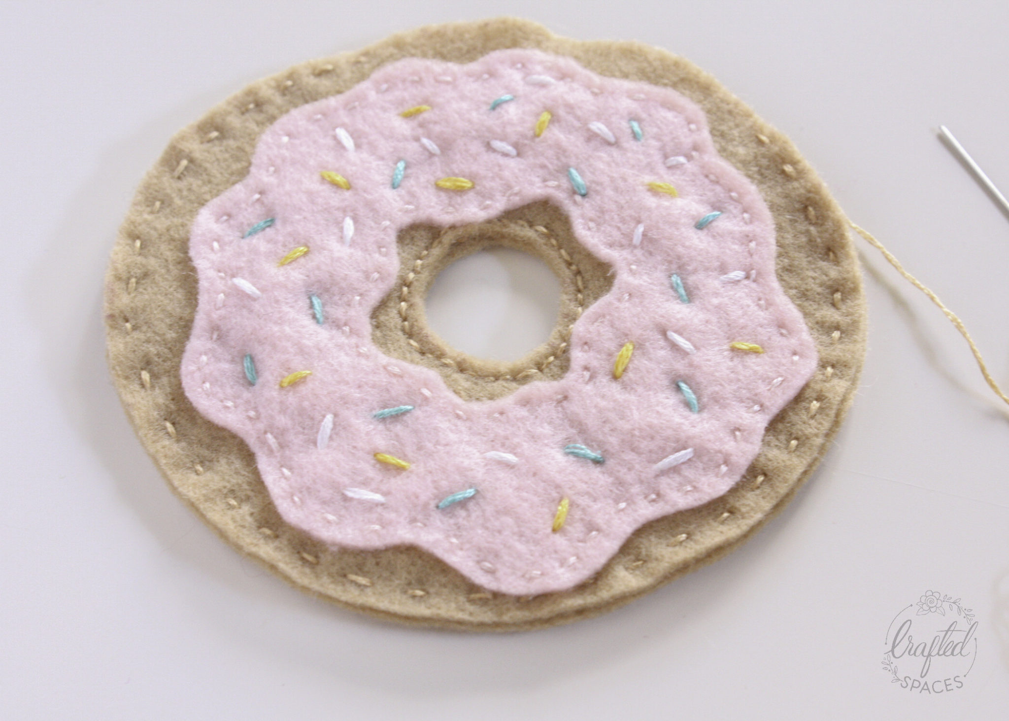 DIY Felt Donut - Crafted Spaces